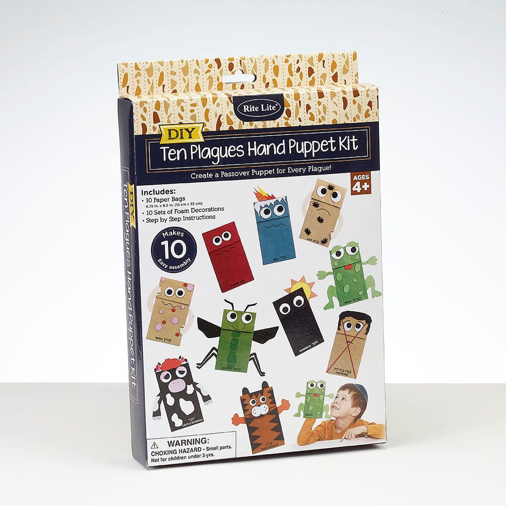 Passover 10 Plagues Puppet Kit, 8.5", 10 Bags/box – ahuva.com