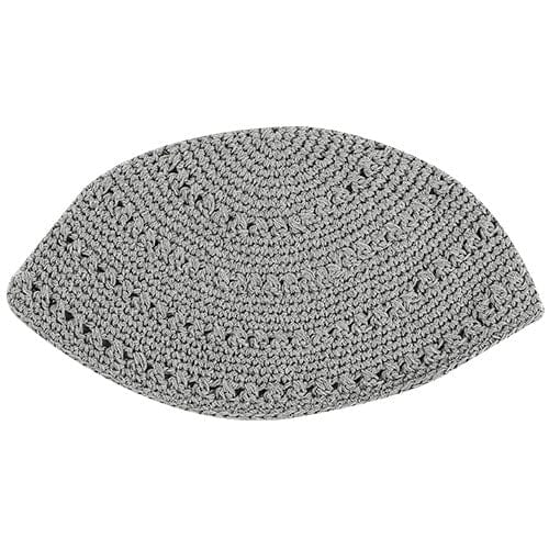 Frik Kippah 24 Cm- Gray With Holes – ahuva.com