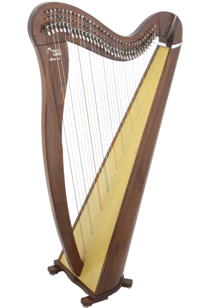 34 String Lever Harp Biblical Harp Instrument – ahuva.com
