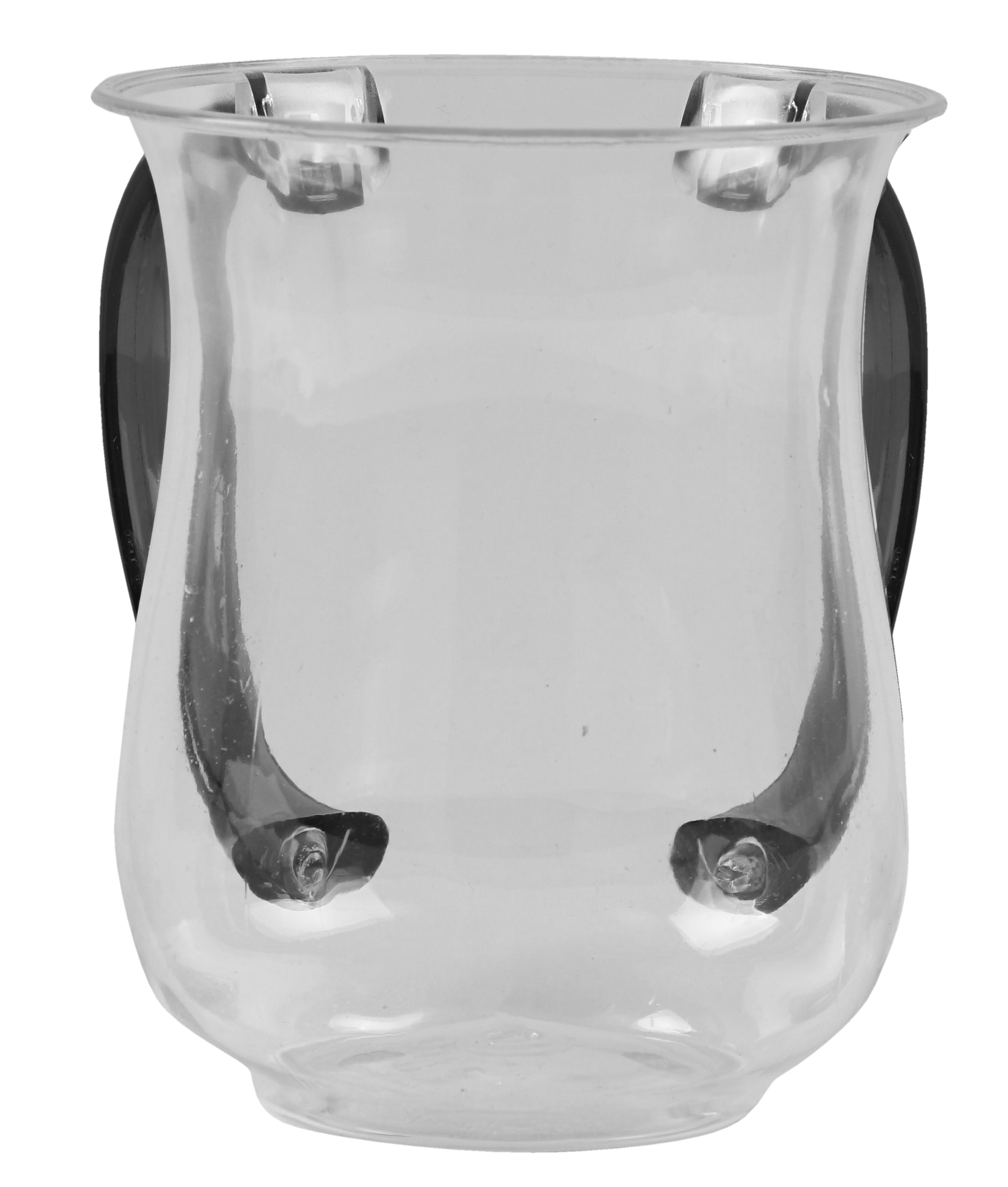 Acrylic Wash Cup Clear With Grey Handle – ahuva.com
