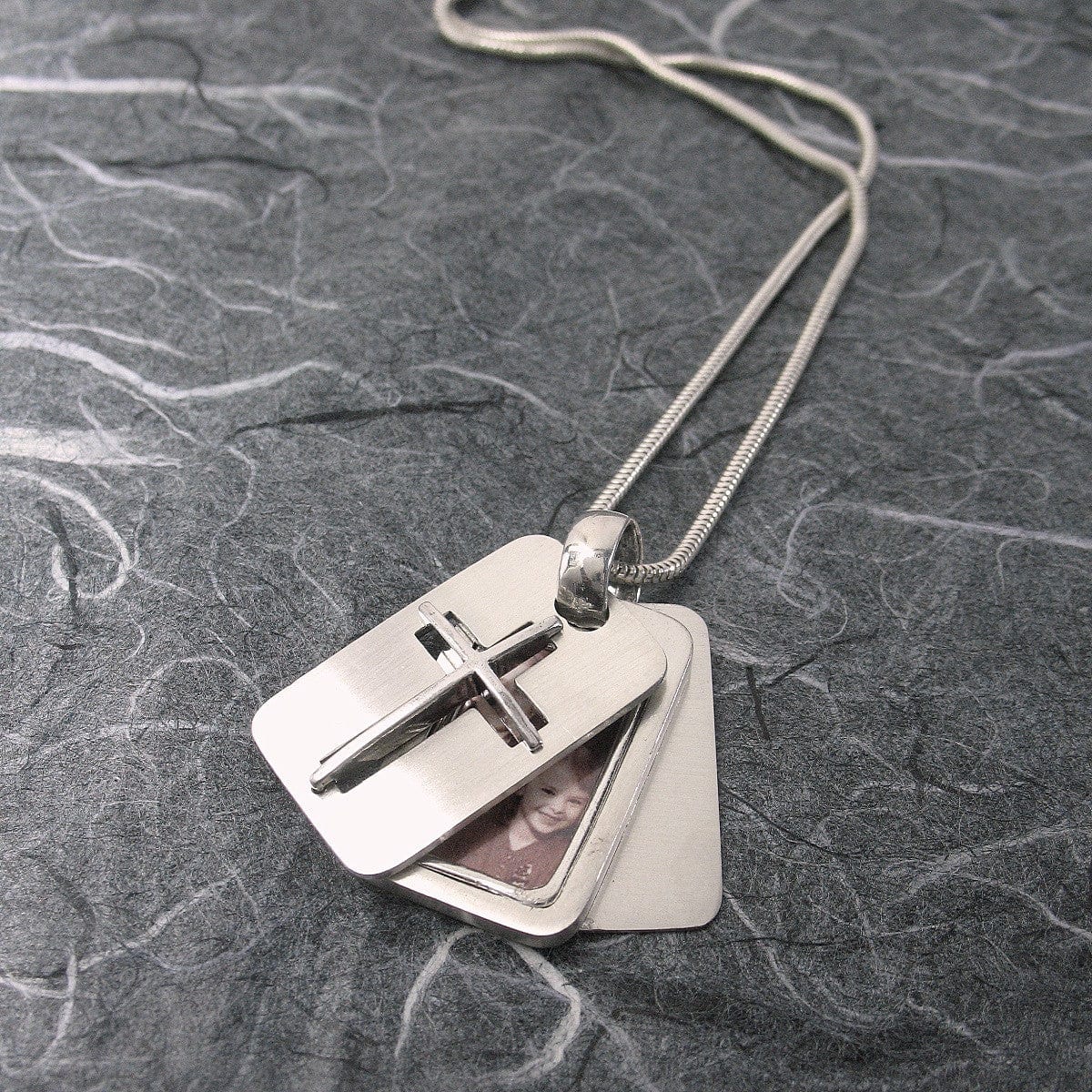 Rectangular Cross 2 Pictures Locket Sterling Silver – ahuva.com