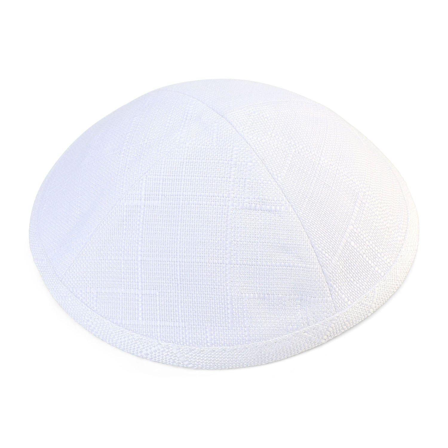 Cotton Twill Kippah - White – ahuva.com