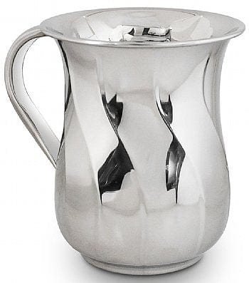 Stainless Steel Wave Style Wash Cup - Silver – ahuva.com