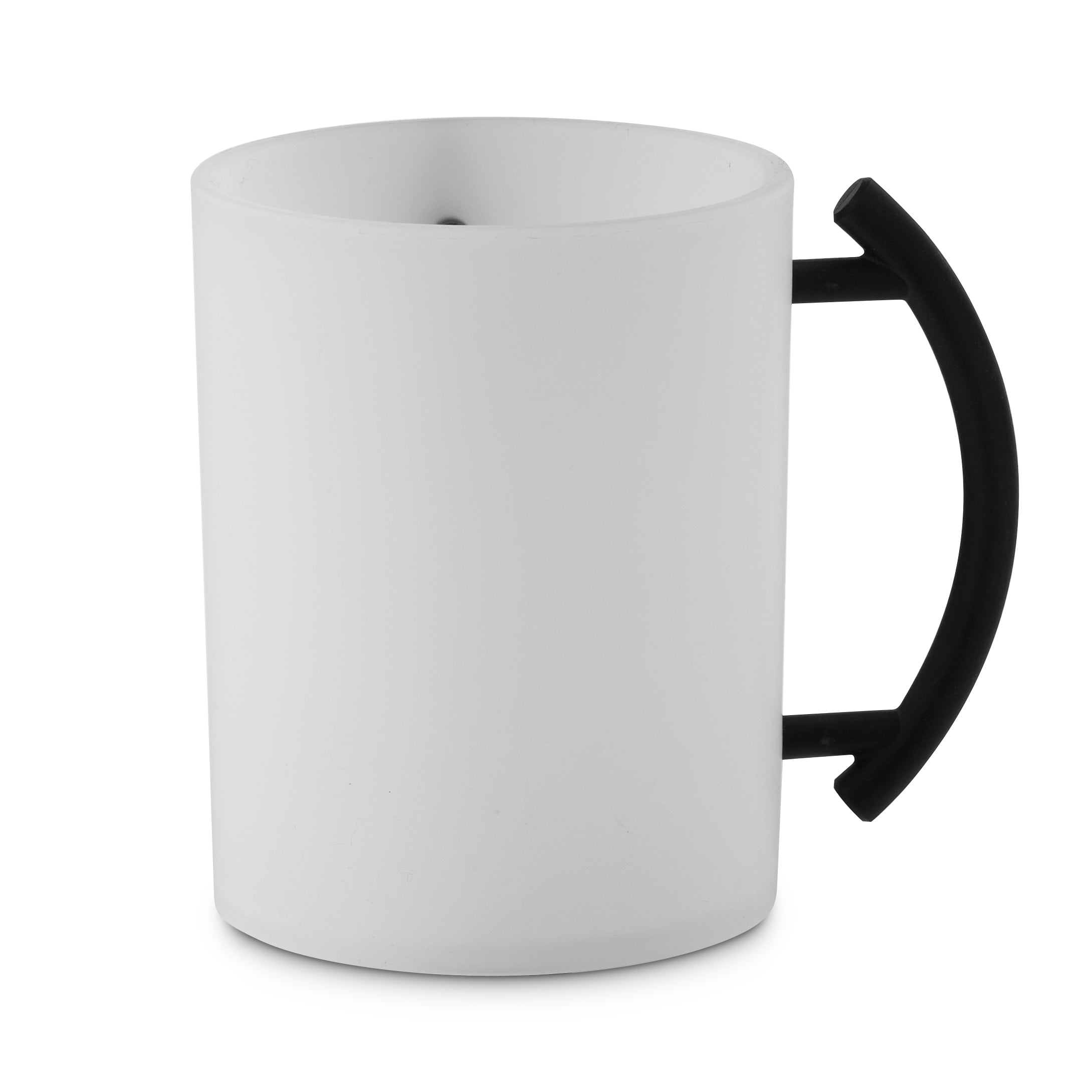 Acrylic Washing Cup Clear frosted cup with black handles – ahuva.com