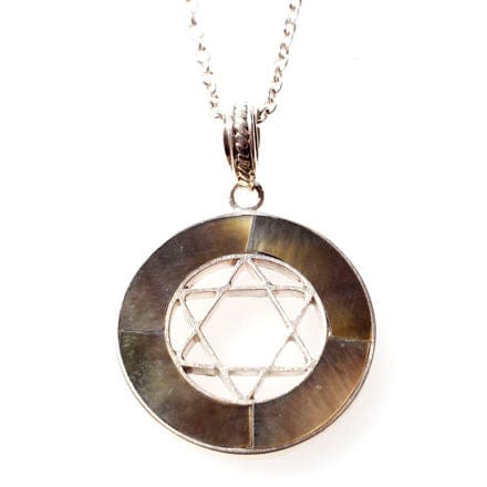 Black Mussel round Sterling Silver Star – ahuva.com