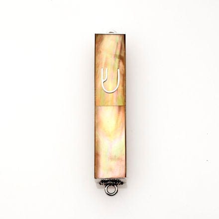 Bronze Mussell Mini Sterling Silver Mezuzah Case – ahuva.com