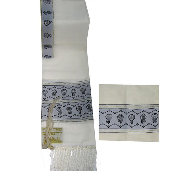 12 Tribes Jewish Symbol of Israel Tallit - Tallits - Talitania – ahuva.com