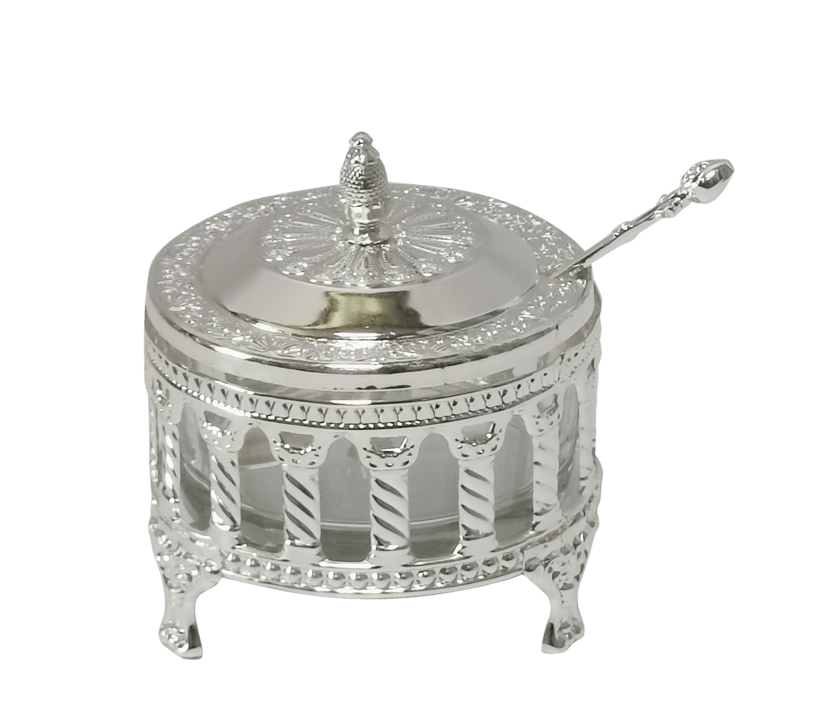 Silver Plated Honey Dish Royal palace design – ahuva.com