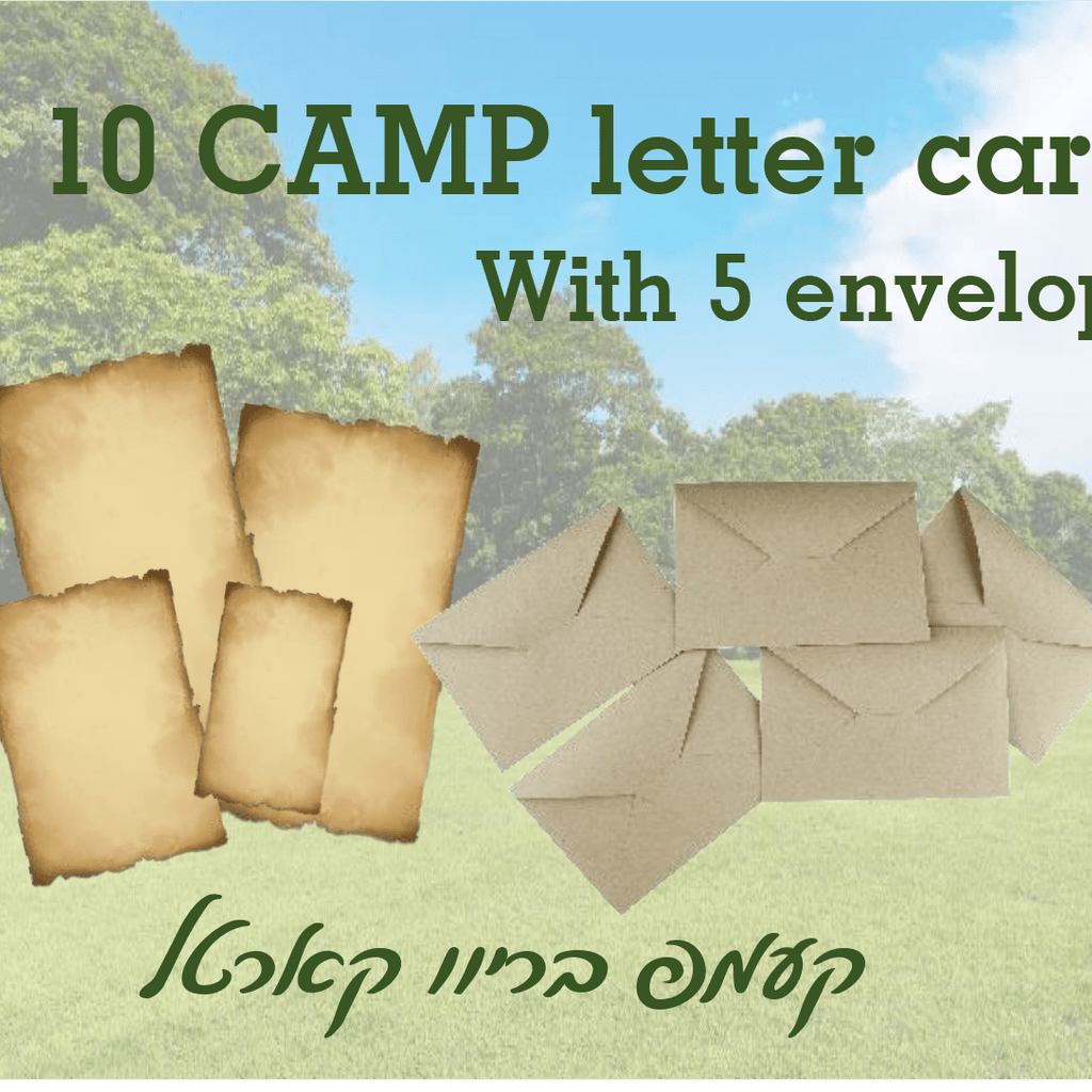 pack of 10 Kids letters for Camp With Envelopes – ahuva.com