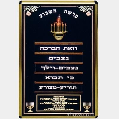 A New Elegant Parsha Board - Prayer Boards - Shiloah – ahuva.com