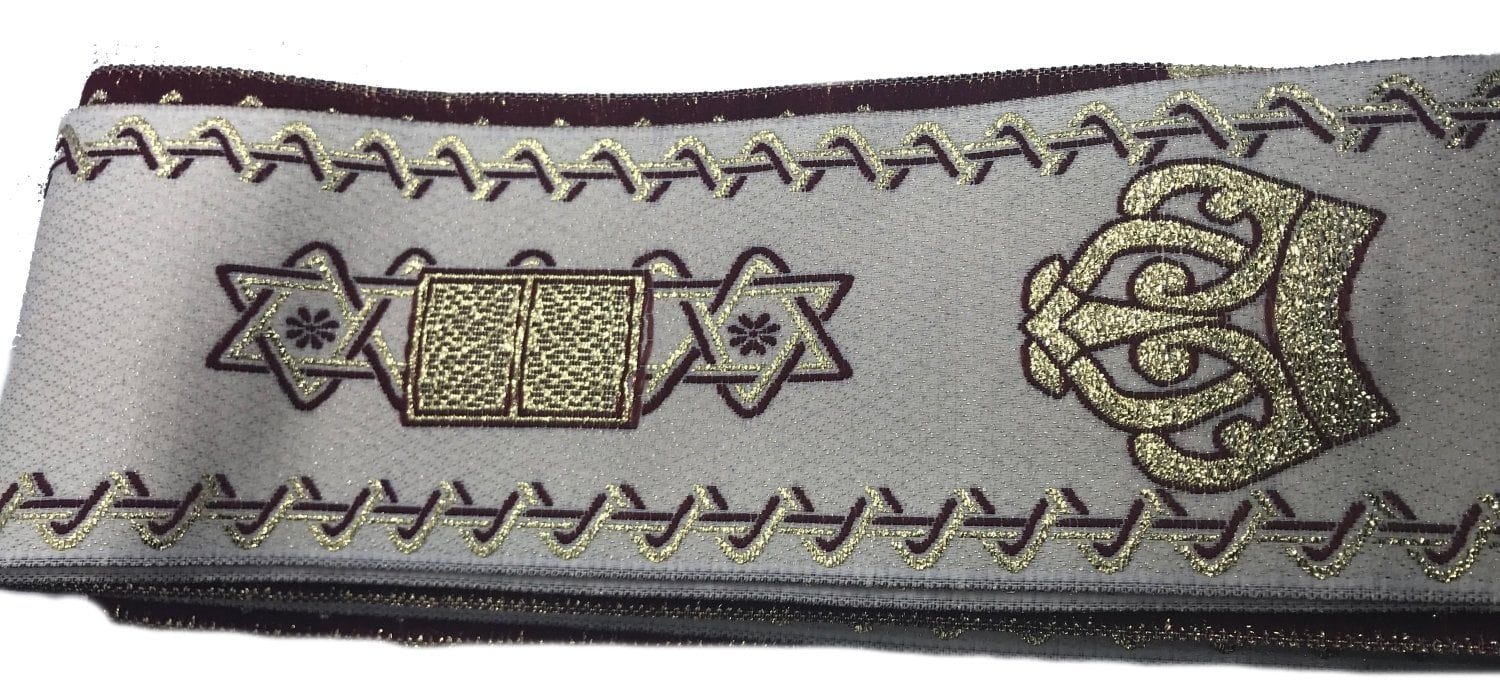 Atara Neckband - Cloth Bracha Gold - Neckbands - Mishkan Hatchelet ...