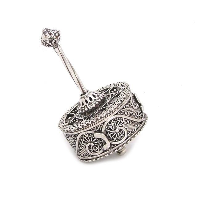Dreidel - Silver Royal Crown - Dreidels Dreydels - Shoham – ahuva.com