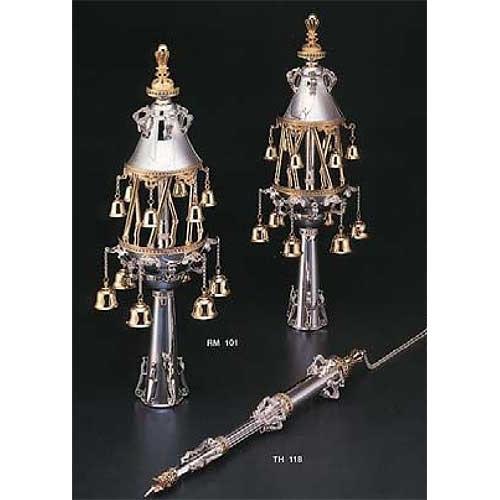 Gold & Silver Rimonim - Simchat Torah - Netafim – ahuva.com