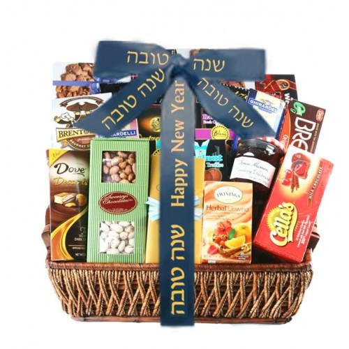Rosh Hashanah Gourmet Deluxe Gift Basket - Rosh Hashanah - Kosher ...