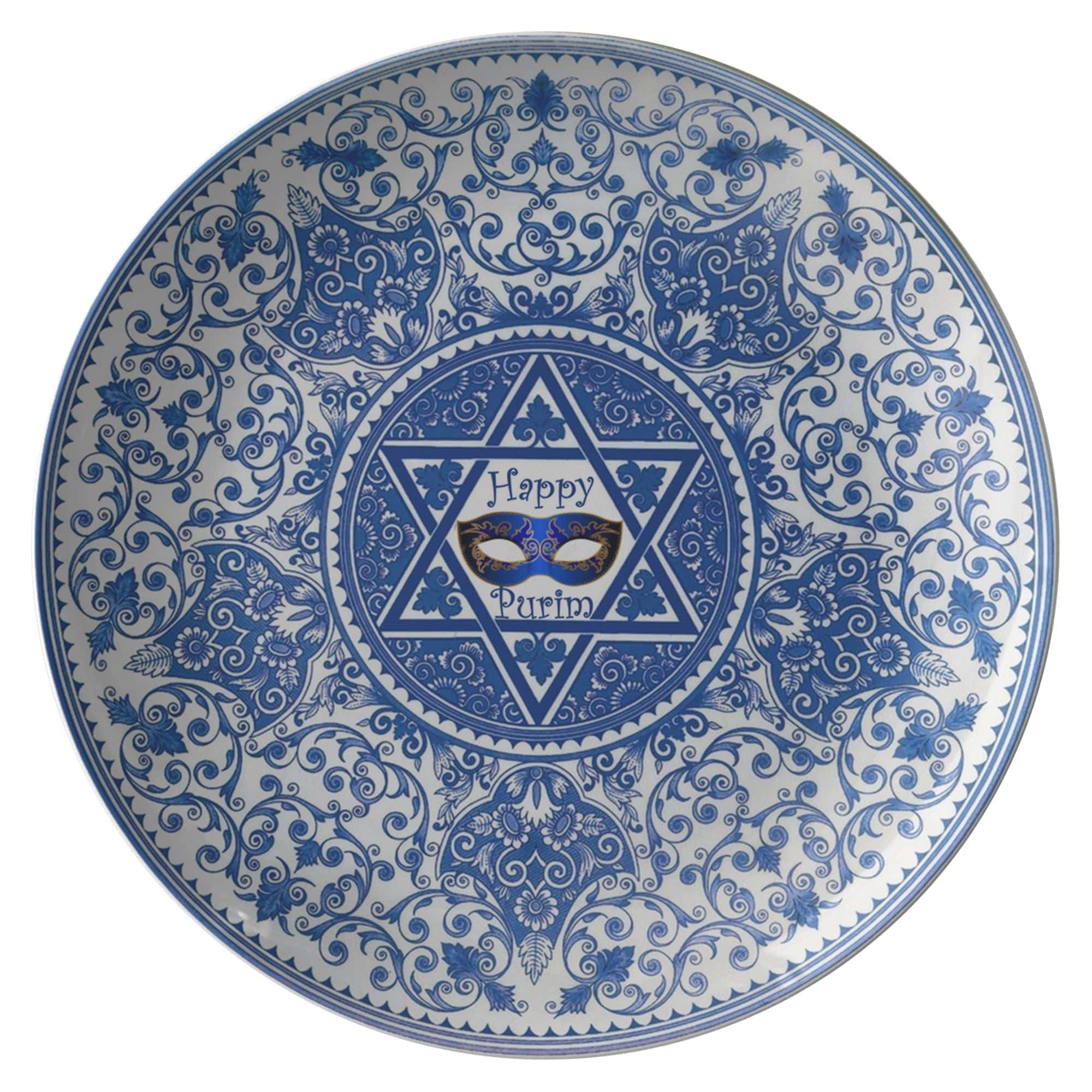 Happy Purim Serving & Dinner Plates – ahuva.com