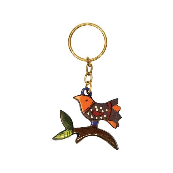 Key Chain Holder - Hand Painted - Bird – ahuva.com
