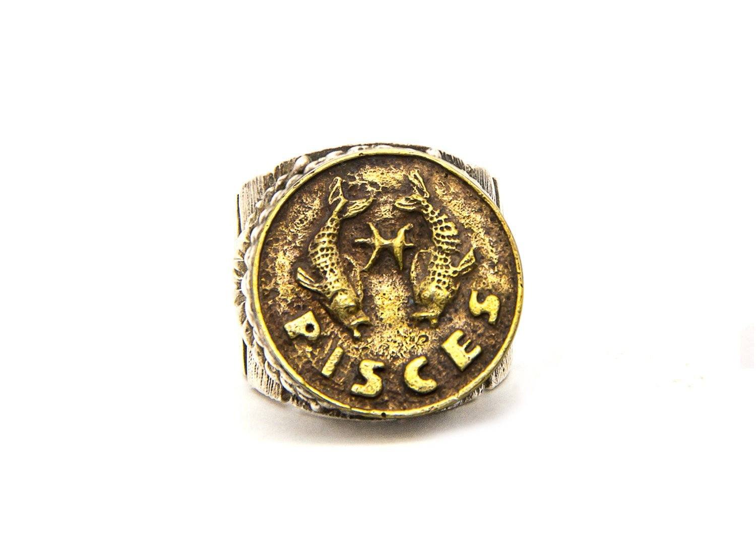 Pisces Sign Astrology Zodiac Ring – ahuva.com
