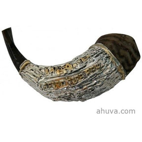 Ram's Horn Israel Shofar Sterling Silver Jewish Emblems – ahuva.com