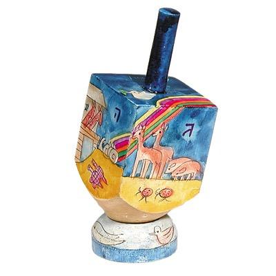 Small Dreidel + Stand - Noah's Ark – ahuva.com