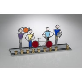 Sports Menorahs - Choose Sport Menorah - Modern Menorah - Susan F ...