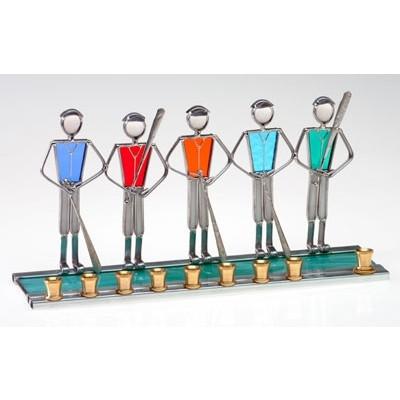 Sports Menorahs - Choose Sport Menorah - Modern Menorah - Susan F ...