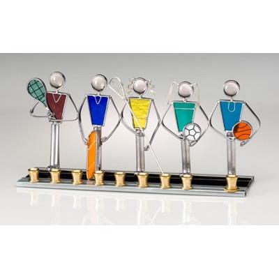 Sports Menorahs - Choose Sport Menorah - Modern Menorah - Susan F ...