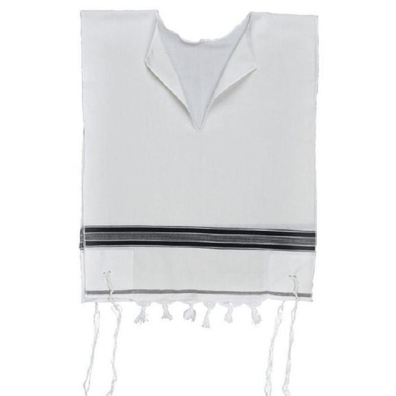 Tallit Katan Tzitzit in Wool with Fringes - Tallit - Mishkan Hatchelet ...